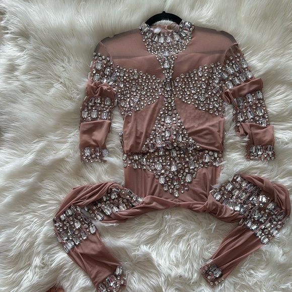 Pants & Jumpsuits | Brand New Nude Diamond Bodysuit | Poshmark